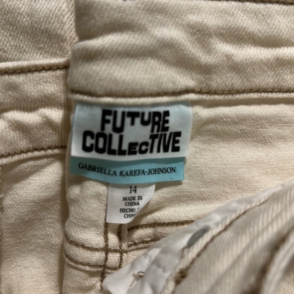 Future Collective | Jeans | Future Collective Bell Cream Jeans 4 Collab W Gabriella ...